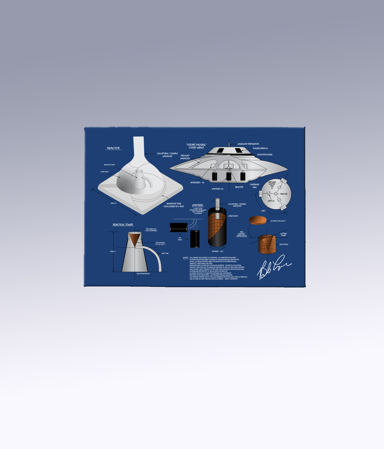 Bob Lazar Sport Model Collection Magnet - Project Gravitaur